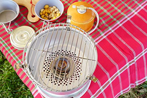 CAMPINGMOON φ8.27inch/φ21cm Round Stainless Steel Roasting Baking Steaming Cooling Rack Cooking Grid Grill Fits for 10-inch Dutch Oven W21