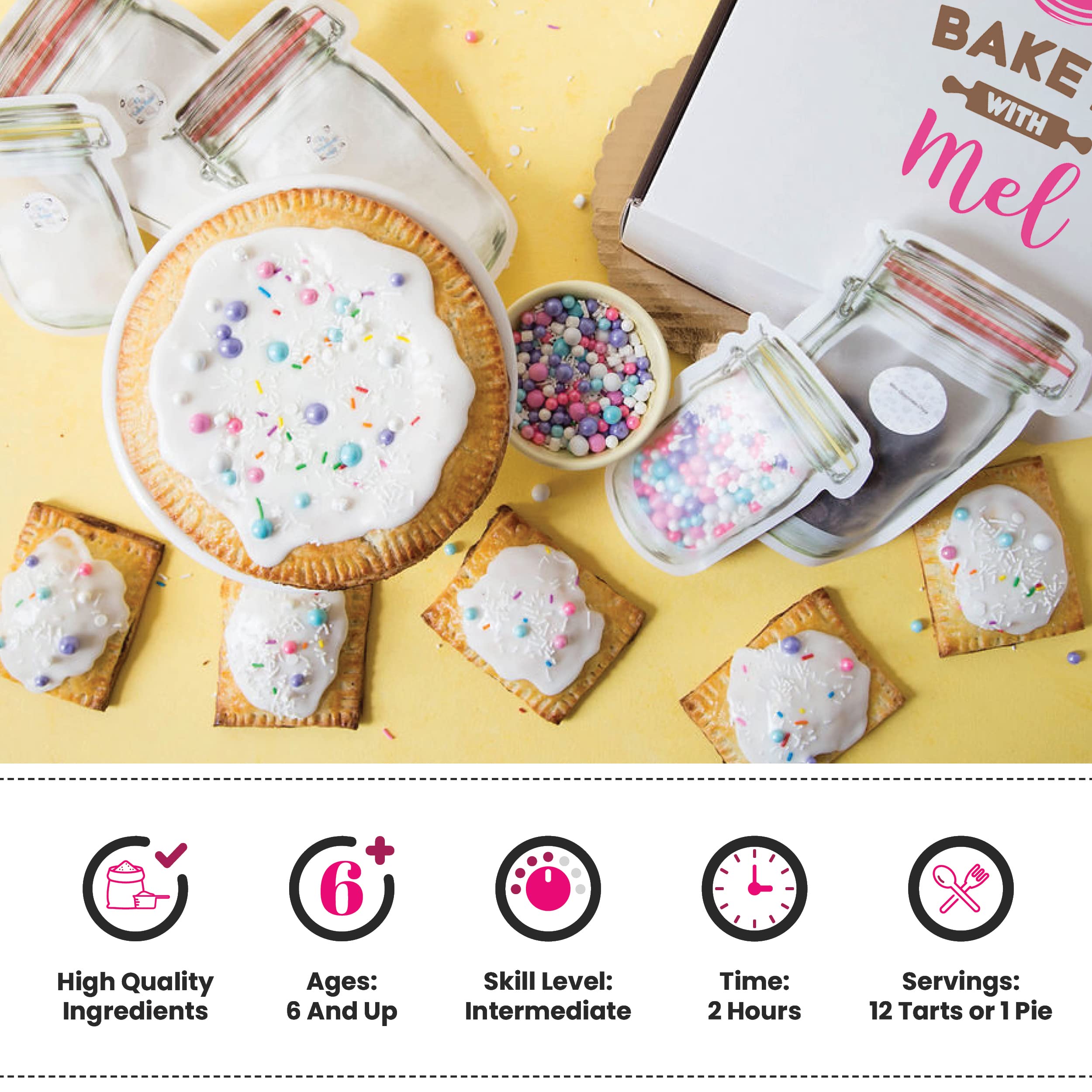 Bake it with Mel β Chocolate Surprise Cake Baking Kit for Kids & Adults β 3 Layer DIY Cooking Set w/Pre-Measured Ingredients β Perfect for Girls & Boys, At-Home Fun, Birthdays, Gifts & More