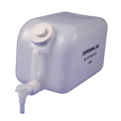 SP Bel-Art Polyethylene Dispensing Jug; 20 Liters (5 Gallons), Polyethylene Spigot (H11850-0000)