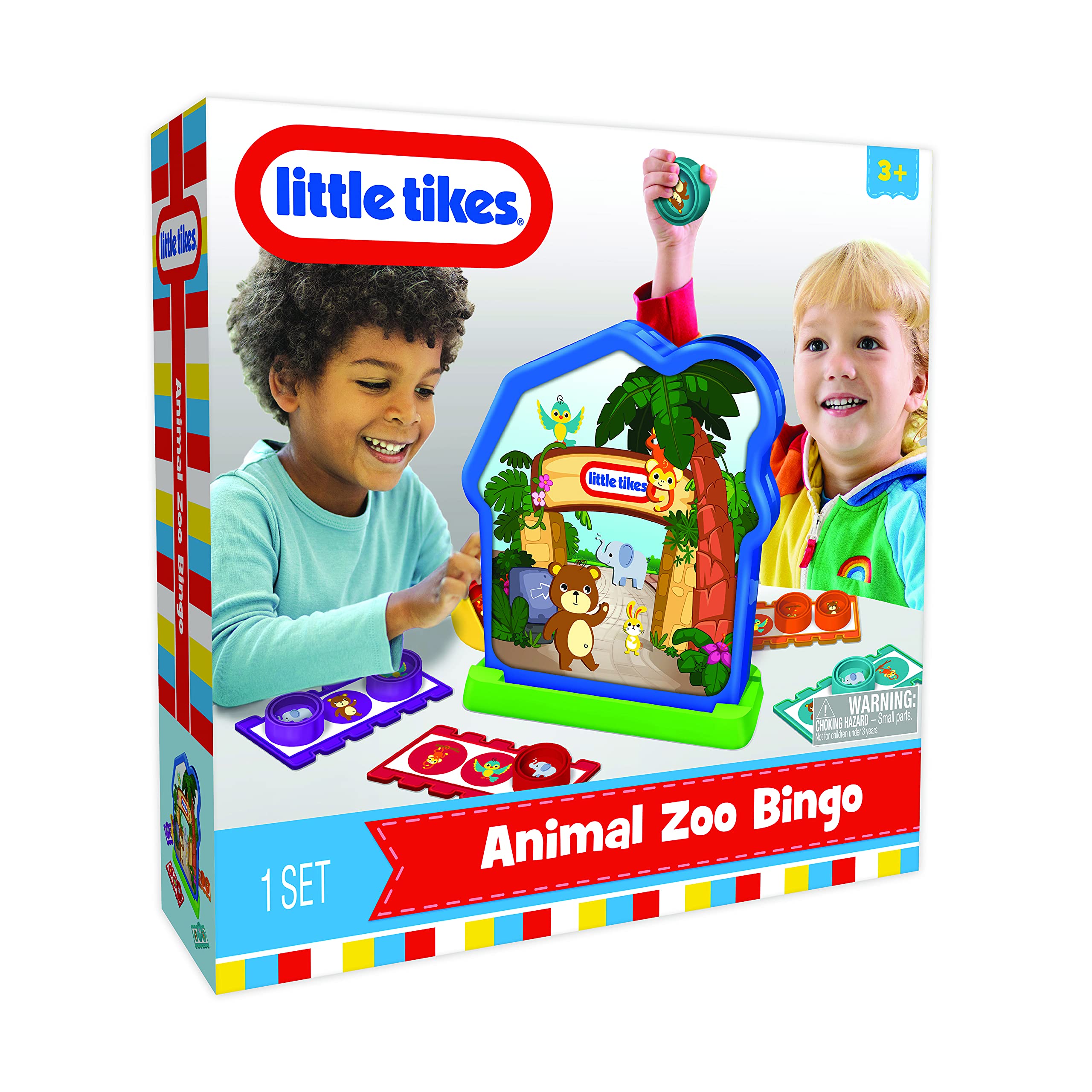 Little Tikes Animal Zoo Bingo Multi-Player Kids Game, Multicolor