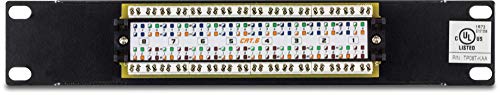 TRENDnet 8-Port Cat6 Unshielded Patch Panel, TC-P08C6, Rackmount, 10 Inch Wide, 8 x Gigabit RJ-45 Ethernet Ports, Pre-Numbered Ports, 250 Mhz Connection, Color Coded Labeling,