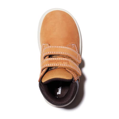 Timberland Baby Toddle Tracks Hook-and-Loop Bootie, Wheat Nubuck, 5.5 US Unisex Infant