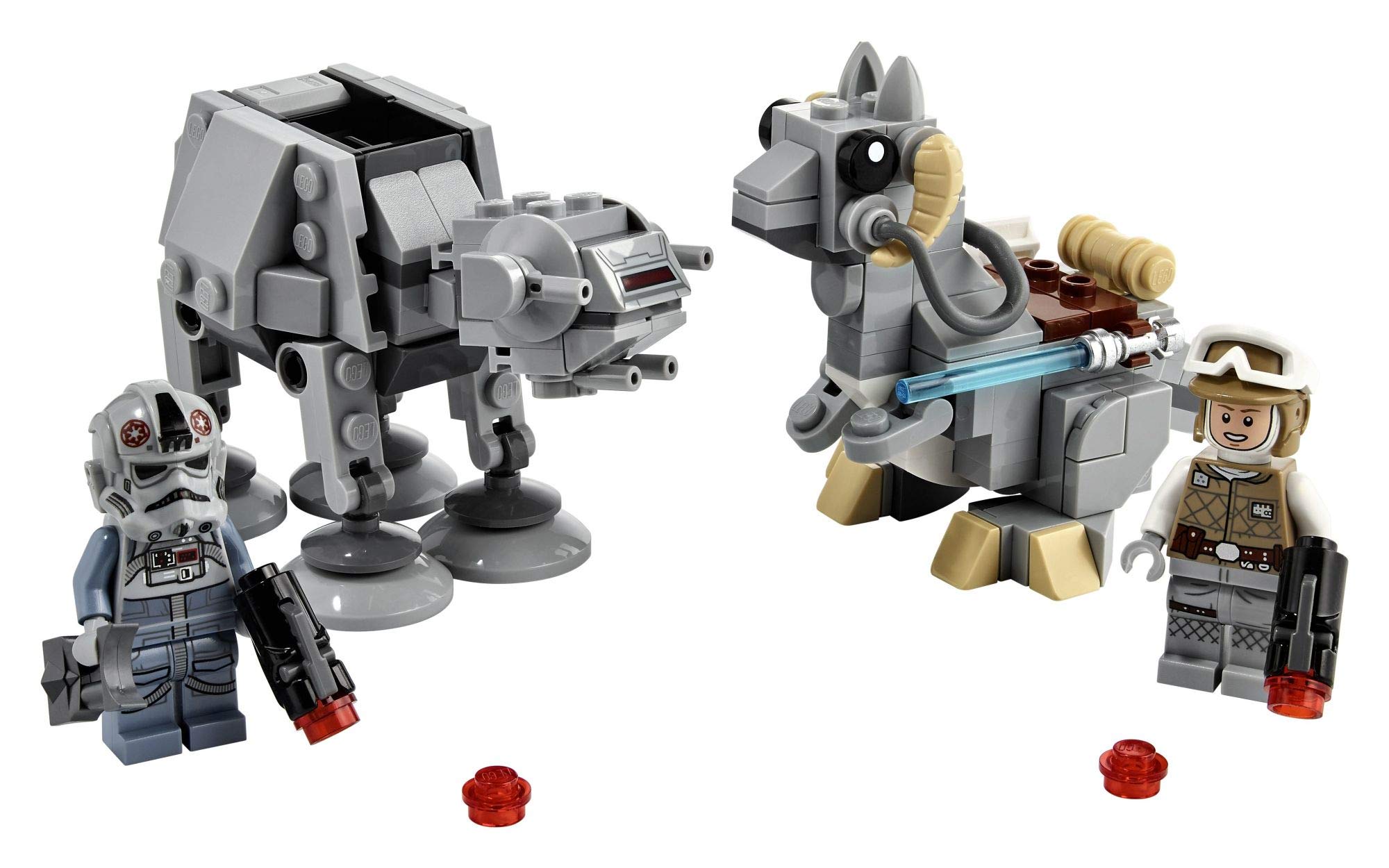 LEGO Star Wars at-at vs. Tauntaun Microfighters 75298 Building Kit; Awesome Buildable Toy Playset for Kids Featuring Luke Skywalker and at-at Driver Minifigures, New 2021 (205 Pieces), Multicolor