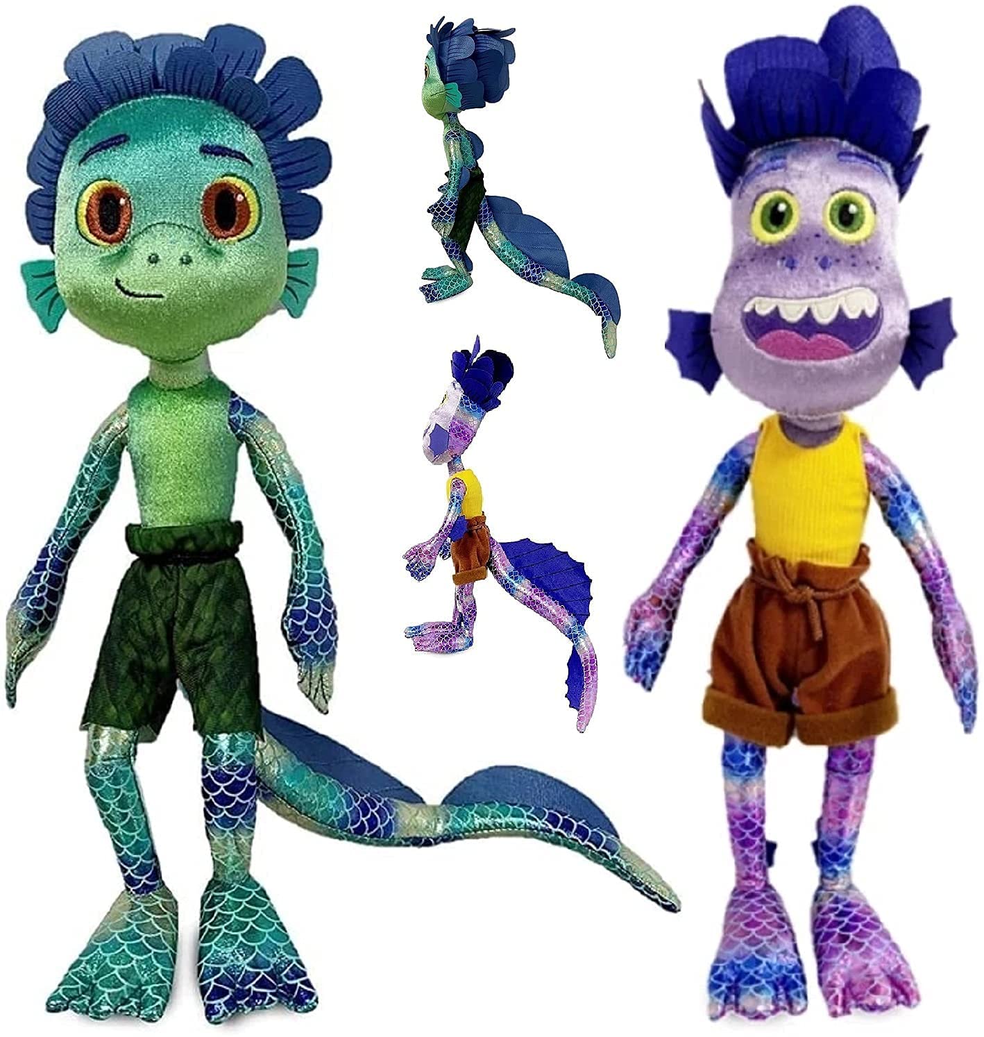 M&X Luca Alberto Seamonster Plush Toy Doll Cartoon Lu-ca Stuffed Animals Plush Toys Gifts for Kids Valentine's Day Christmas Birthday,Luca Alberto