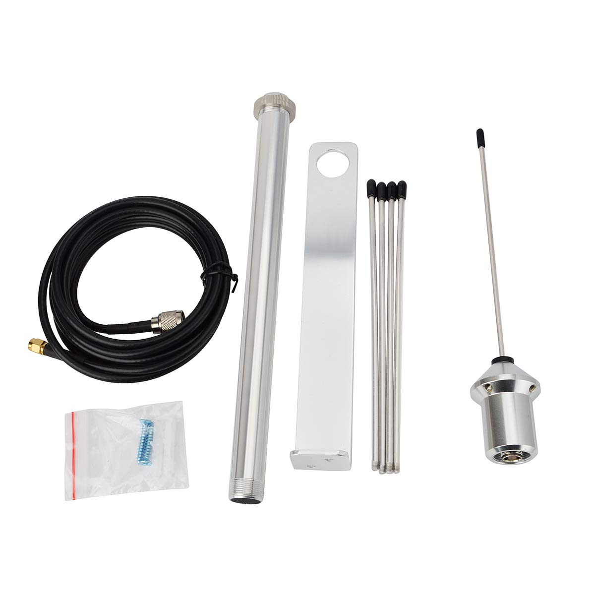 HYS 433Mhz 3dbi Omni Antenna 50 Ohm GSM Aerial W/3M(9.8ft) RG58 Coaxial Cable SMA Male Plug and Mounting Bracket