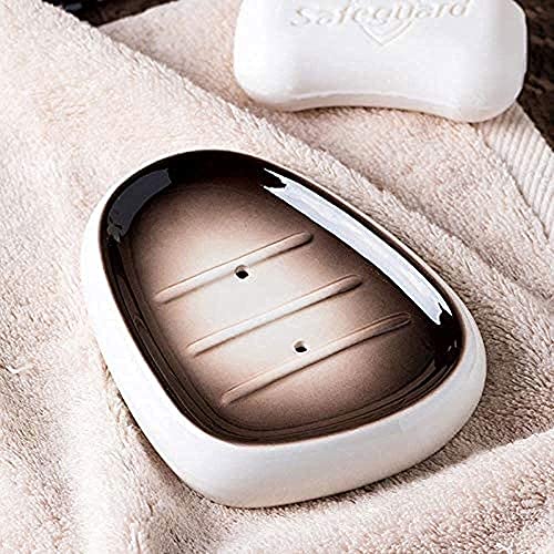 Bathroom Accessories Set 4 Piece with Tray Includes Soap Dispenser Toothbrush Holder Tumbler Soap Dish Gradient Color Brown Bathroom Accessory Kit