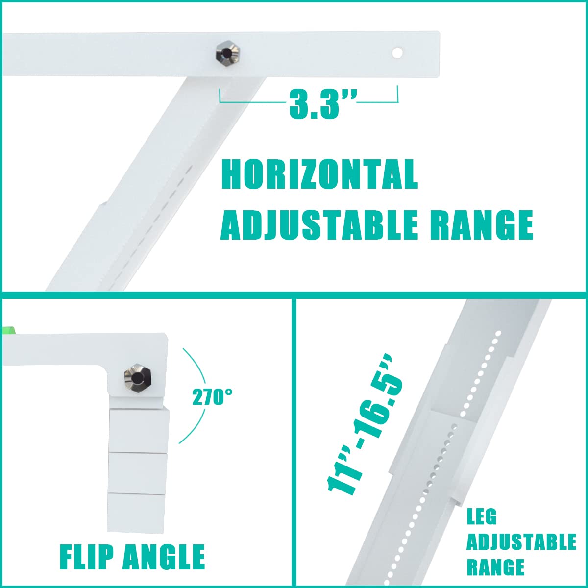 ASCSOULMAN Air Conditioner Support Bracket,Heavy Duty Window AC Bracket,Support Up To 176lbs,Support 5,000 24,000 BTU Units