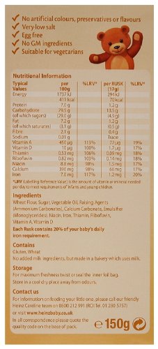 Heinz Farley Rusks, Biscuits For Baby's & Toddlers, 5.3-Ounce Boxes (Pack of 6)