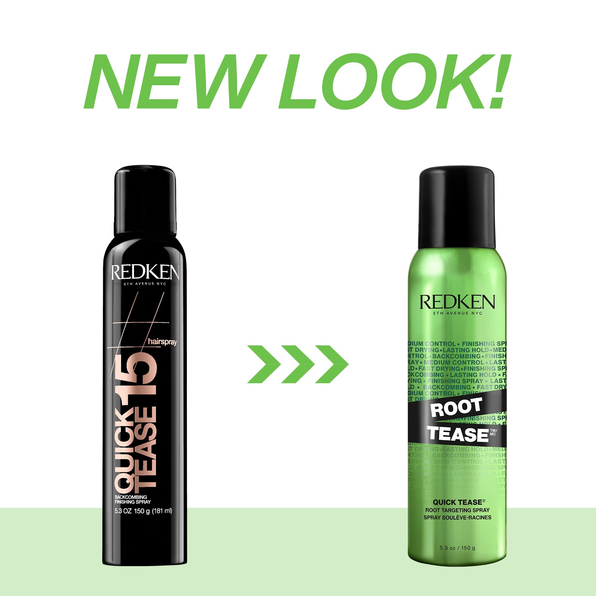Redken Quick Tease 15 Backcombing Finishing Spray, For All Hair Types, Enhances Texture & Volume, Maximum Control, 5.3 Oz (Packaging may vary)