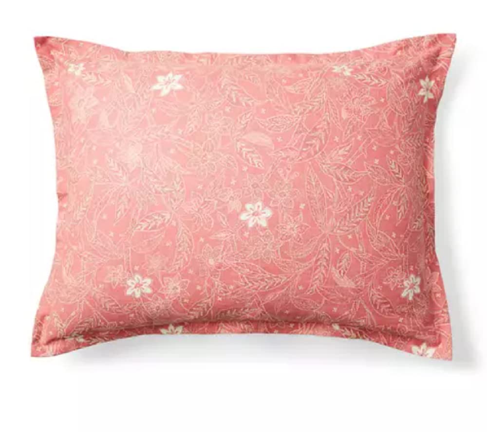 Lauren Ralph Lauren Isla Floral 3 Pc Full Queen Duvet Cover Set Dusty Rose Pink Brick Cream (Queen (U.S. Standard))