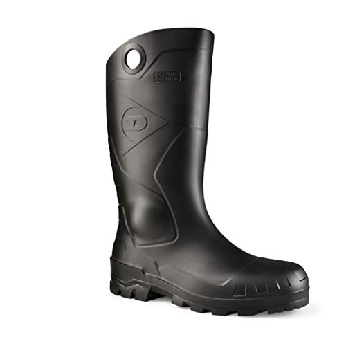 Dunlop Protective Footwear,Chesapeake steel toe Black Amazon, 100% Waterproof PVC, Lightweight and Durable8677677.14, Size 14 US