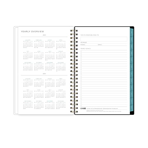 Blue Sky™ Kelly Ventura Weekly/Monthly Planning Calendar, 5" x 8", Spring Blue, January to December 2023, 142011