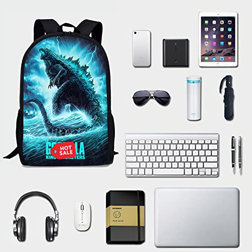 Backpack School Backpack Fashion Hiking Laptop Backpack with Lunch Box Pencil Case 3Pcs Set for Boys Girls Adult