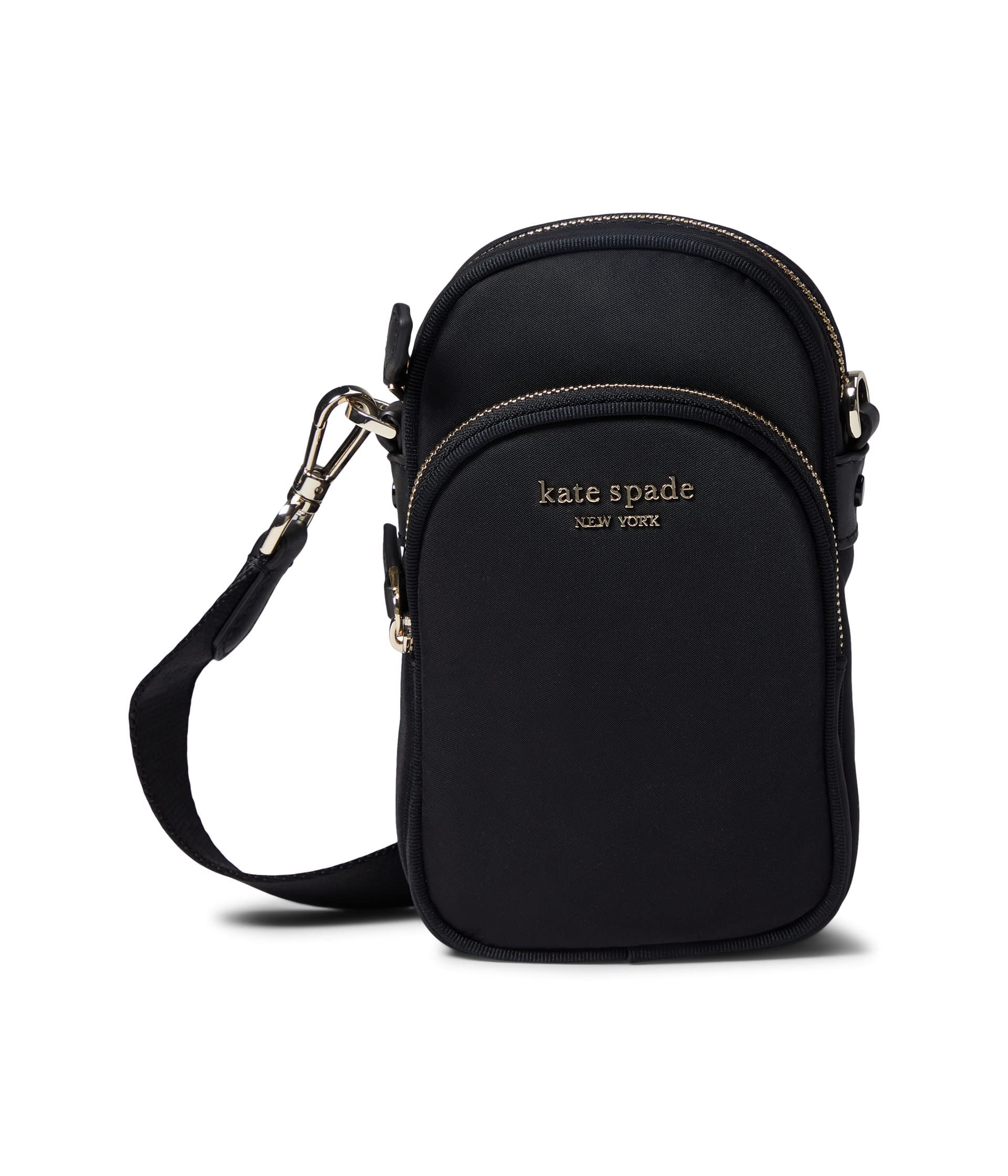 Kate Spade New York Sam The Little Better Nylon North/South Phone Crossbody Black One Size
