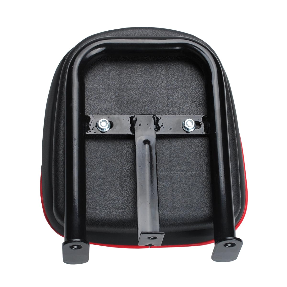 Backrest+bracket Suitable for modification of ATV motorcycles Passenger Backrest Red Stitching Pad For adding and modifying