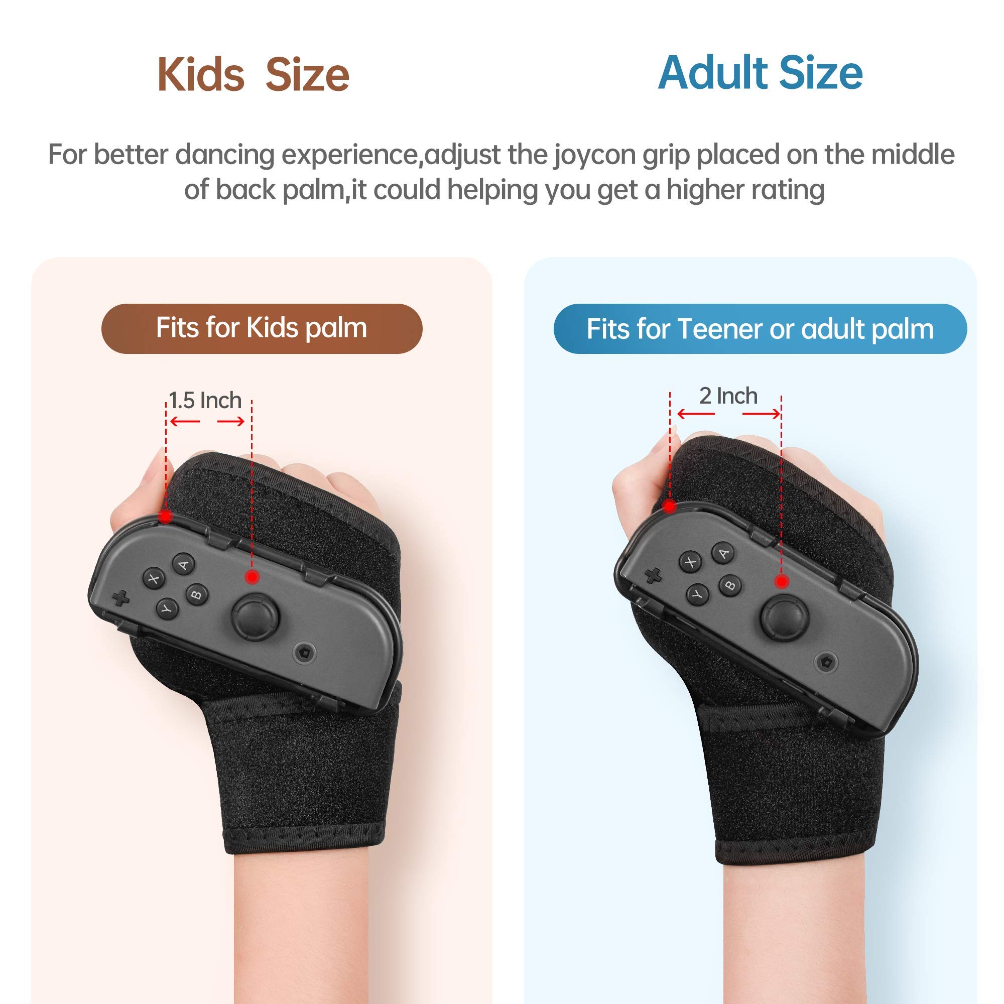 Leyu Smart Wrist Strap for Switch Just Dance 2025 2024 2023 2022 2021 2020 2019 Boxing Design More Fun to The Dance White