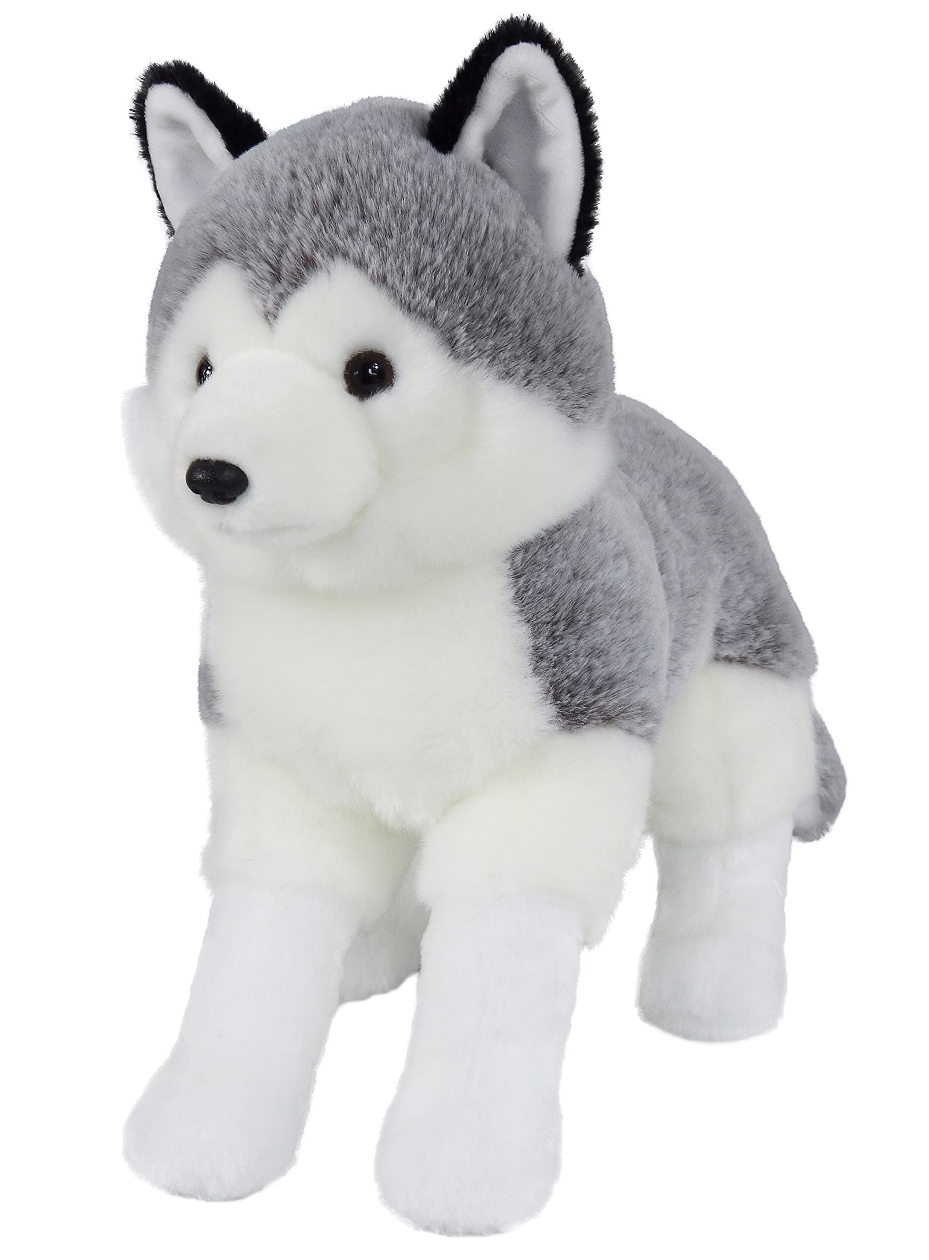 Ice King Bear Lifelike Siberian Husky Stuffed Animal - Plush Toy - 14 Inches Length - Standing
