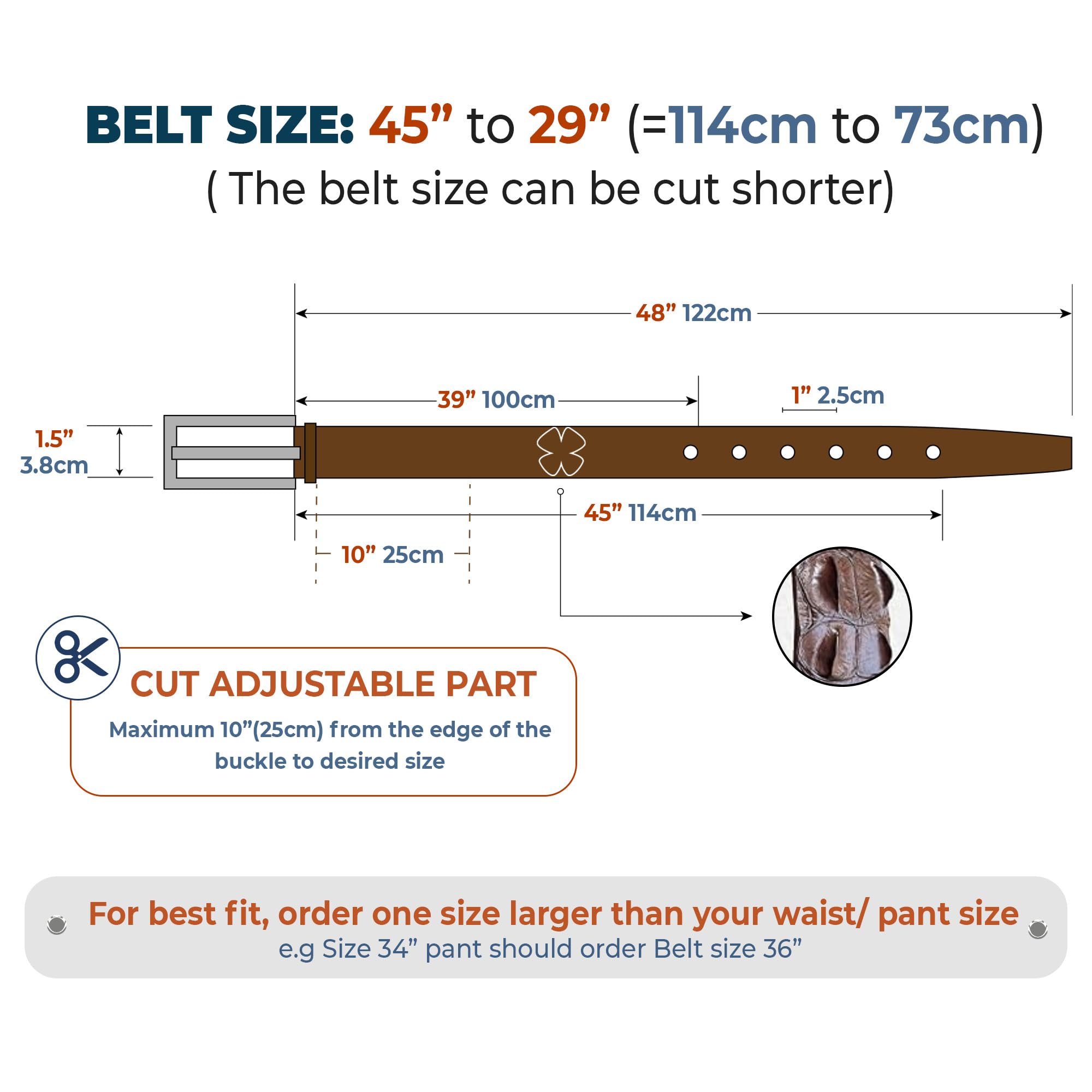 Black Alligator Hornback Leather Belt Men's Crocodile Backbone 45''-29'' width Adjustable Removal Pin Buckle Jean Dress Golf Luxury Exotic Leather Straight Belts Handmade Gift BEHO11-PIN