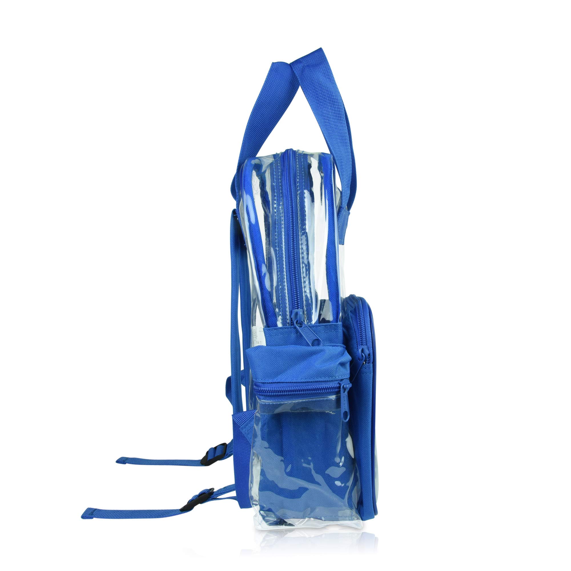DALIX Wholesale Clear Backpacks Small Book Bags 50 Pcs in Royal Blue