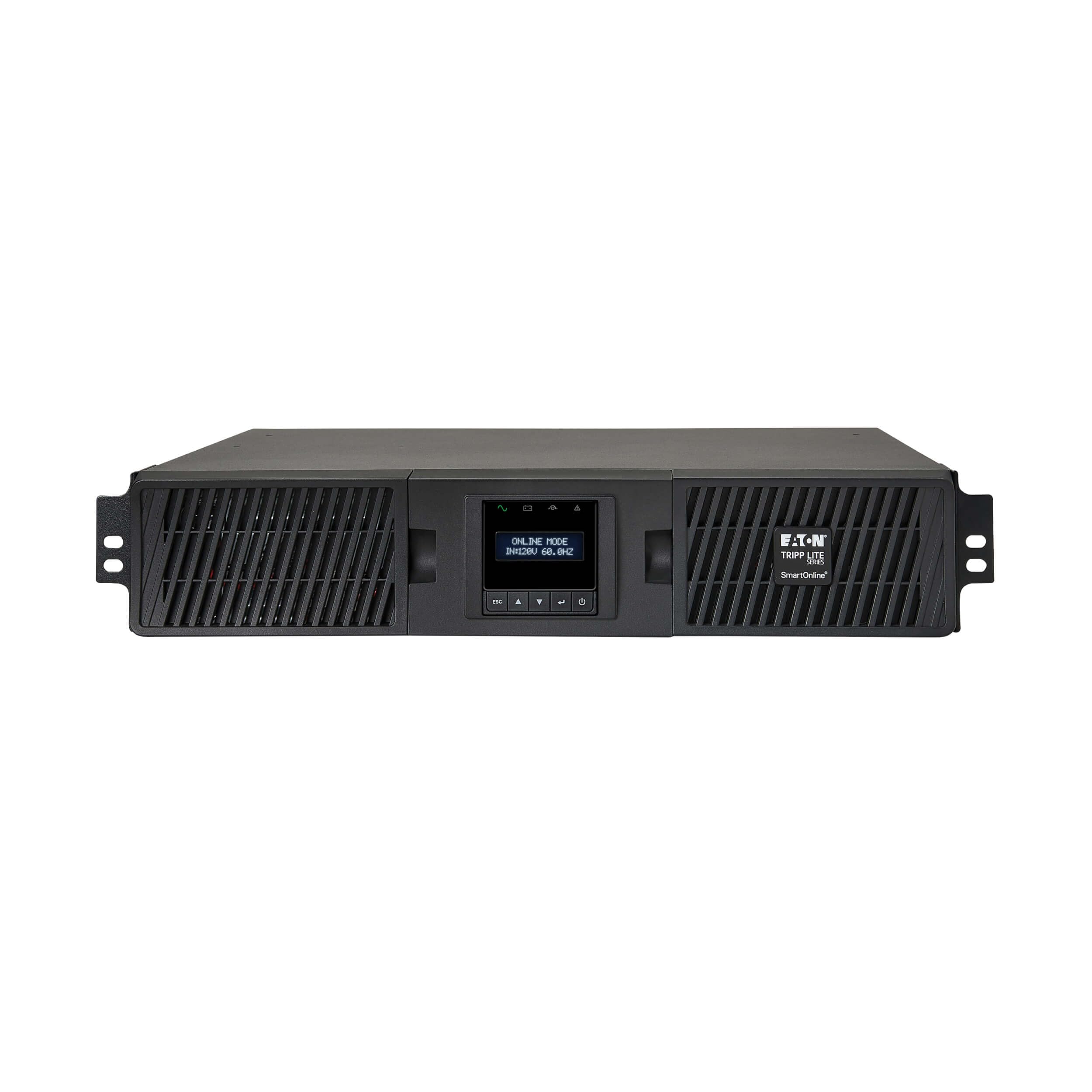 Tripp Lite Eaton Series SmartOnline 1500VA UPS, Pure Sine Wave Double-Conversion, 1350W, 2U Rack/Tower, Extended Run, Network Card Option, LCD, 2 Year Warranty & $250,000 Insurance (SU1500RTXLCD2U)