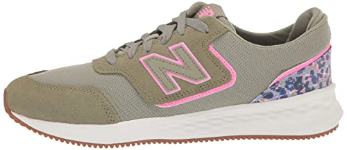 New Balance Women's Fresh Foam X-70 V1 Sneaker, Olive Leaf/Vibrant Pink/Black, 8