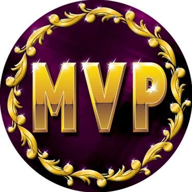 Crown Awards MVP Gold Rhinestone Pin, Gold MVP Pins, 30 Pack