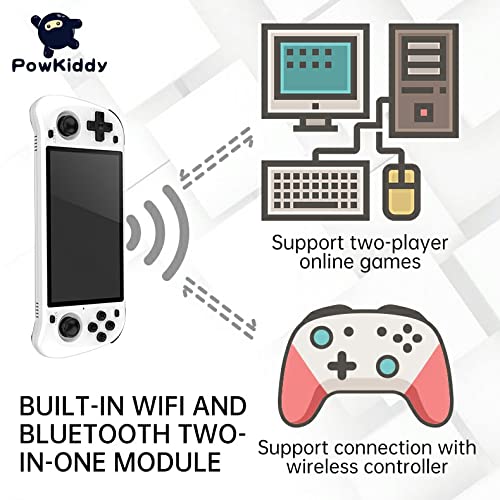 XSHION POWKIDDY RGB10MAXⅡ Handheld Game Console with 17000 Games 128G TF Card, 5 Inch Video Game Console