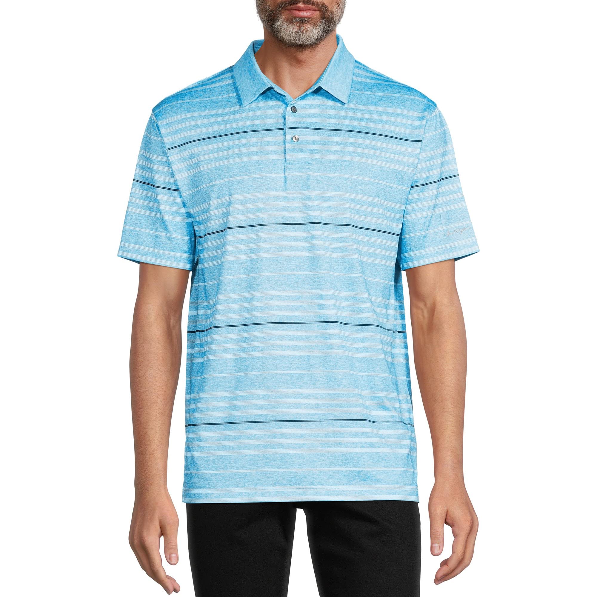 Ben Hogan Performance Men's Short Sleeve Performance Polo (White Camo BGKSC013, XL)