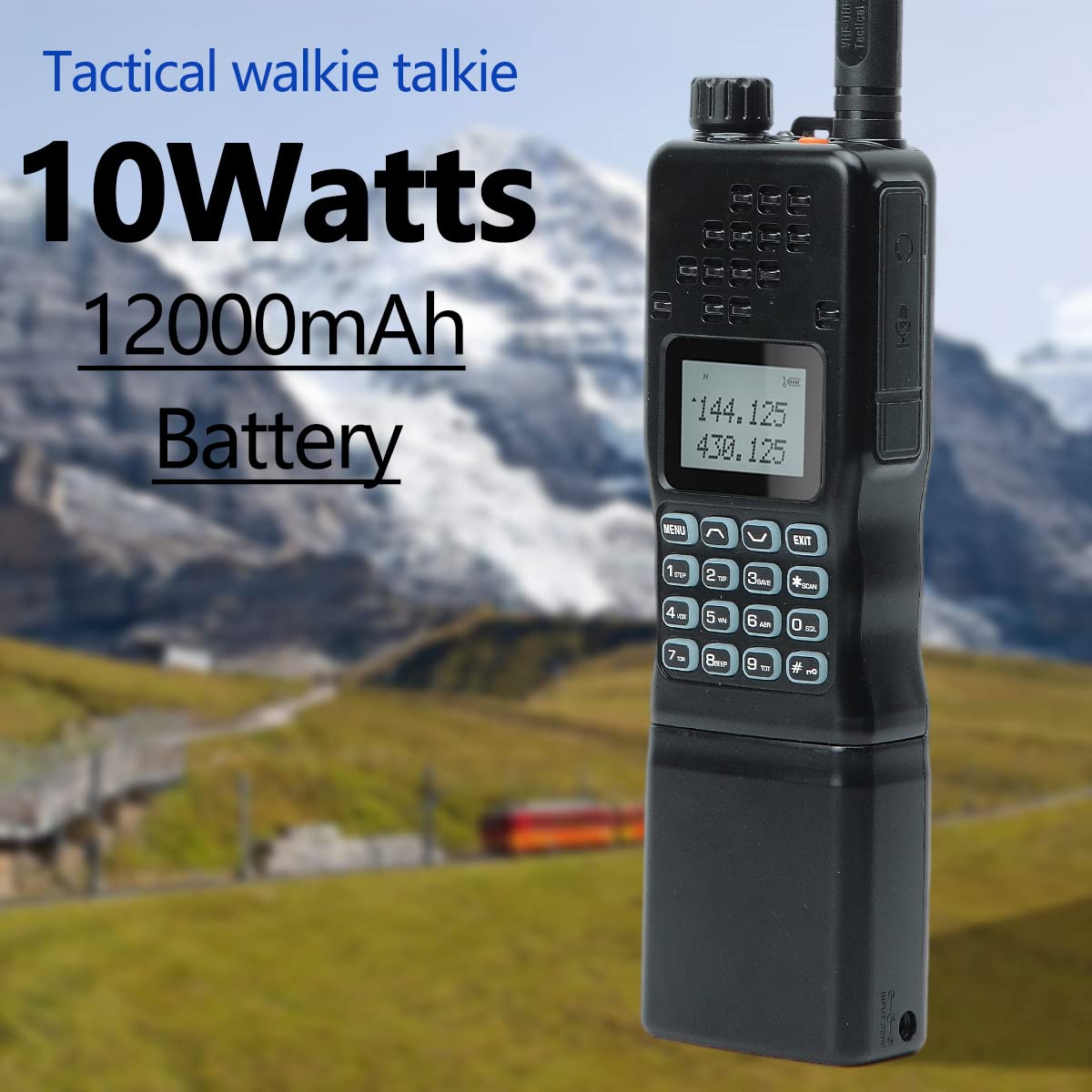 Baofeng AR-152 10W Military Grade ham Radio for Adults,Long Range Rechargeable Tactical Radio with Speaker Mic,18.89'' Tactical Antenna,Car Charger and USB Cable Full baofeng Accessories