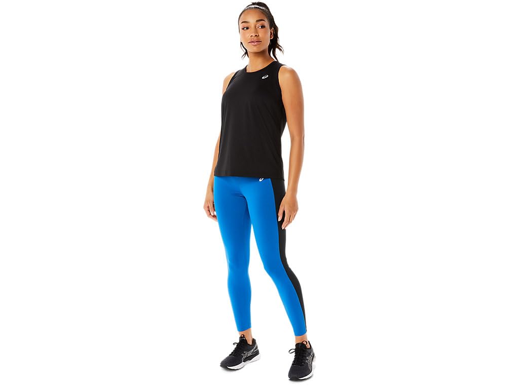 ASICS Women's 7/8 Performance Tight Apparel, S, Lake Drive/Performance Black