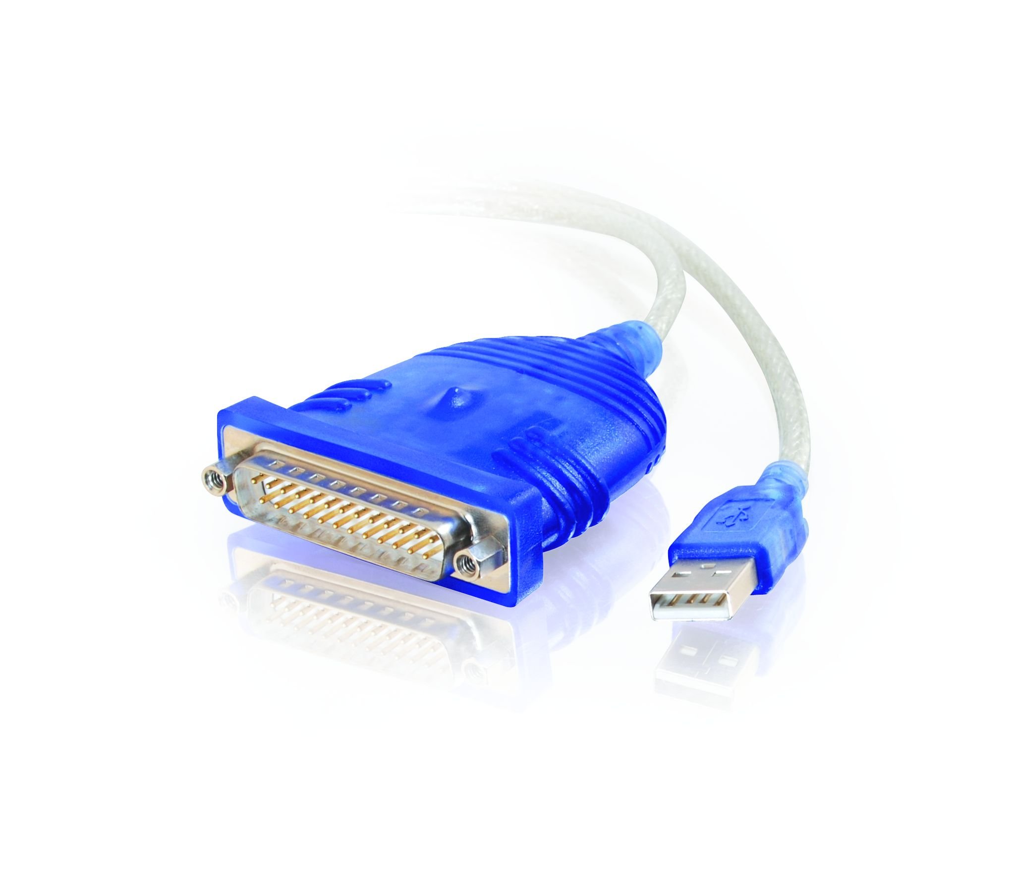 Legrand - C2G USB to DB25 Serial Adapter Cable, Adapter Cable, USB to Desktop Adapter, 6 Foot Adapter Cord, Gray, 1 Count, C2G 22429