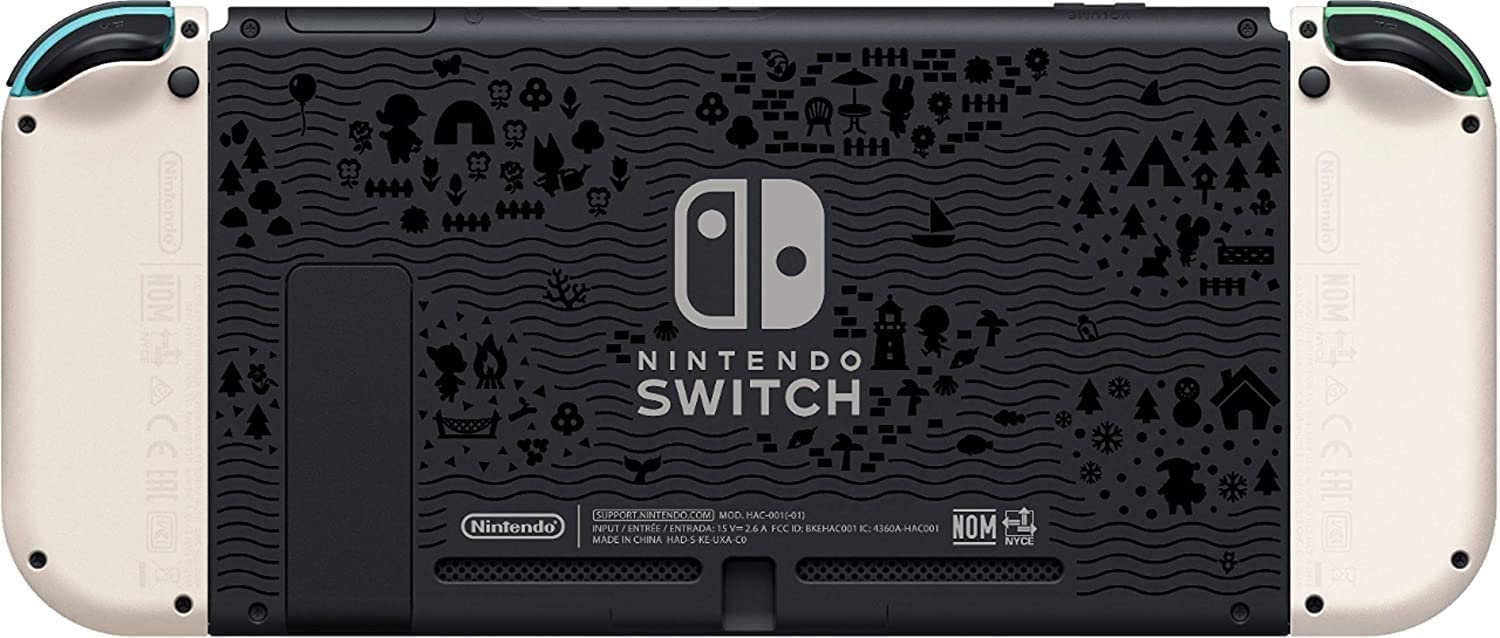 Newest Nintendo Switch Animal Crossing: New Horizons Edition 32GB Console - Pastel Green Blue Joy-Con - 6.2" Touchscreen Display, WiFi, Bluetooth + Hubxcel HDMI Accessories Holiday Bundle (Renewed)