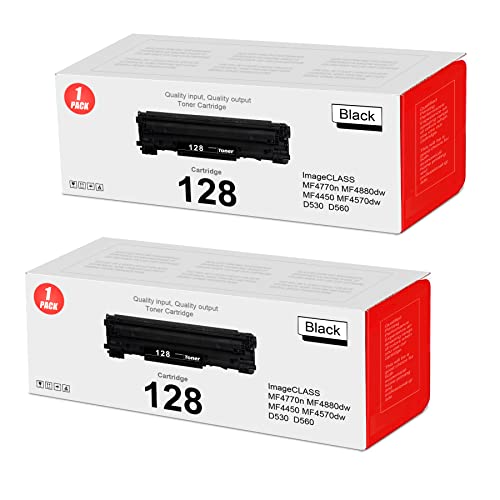 High Yield Cartridge 128 3500B001AA CRG128 Toner Cartridge Replacement for Canon 128 ImageCLASS MF4580dn Printer Ink, 2 Pack Up to 4,600 Pages