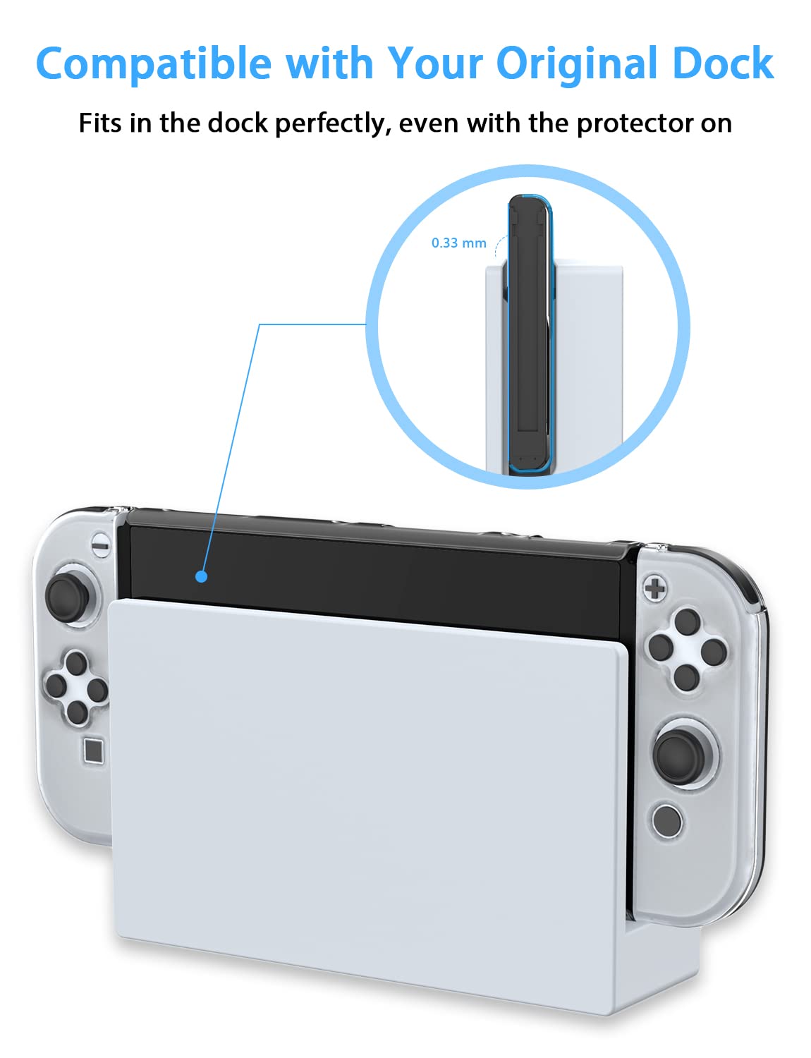 NexiGo Carrying Case and Game Accessories Kit for Nintendo Switch OLED, Game Accessories Bundle with Protective Case, Joystick Cap, Screen Protector (Sunset)