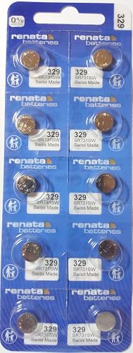 Renata 329 Watch Battery Pack of 10