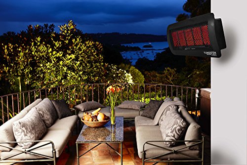 Bromic Heating Tungsten 500 Smart-Heat Gas 5 Burner Radiant Infrared Patio Heater, Natural Gas, 43000 BTU