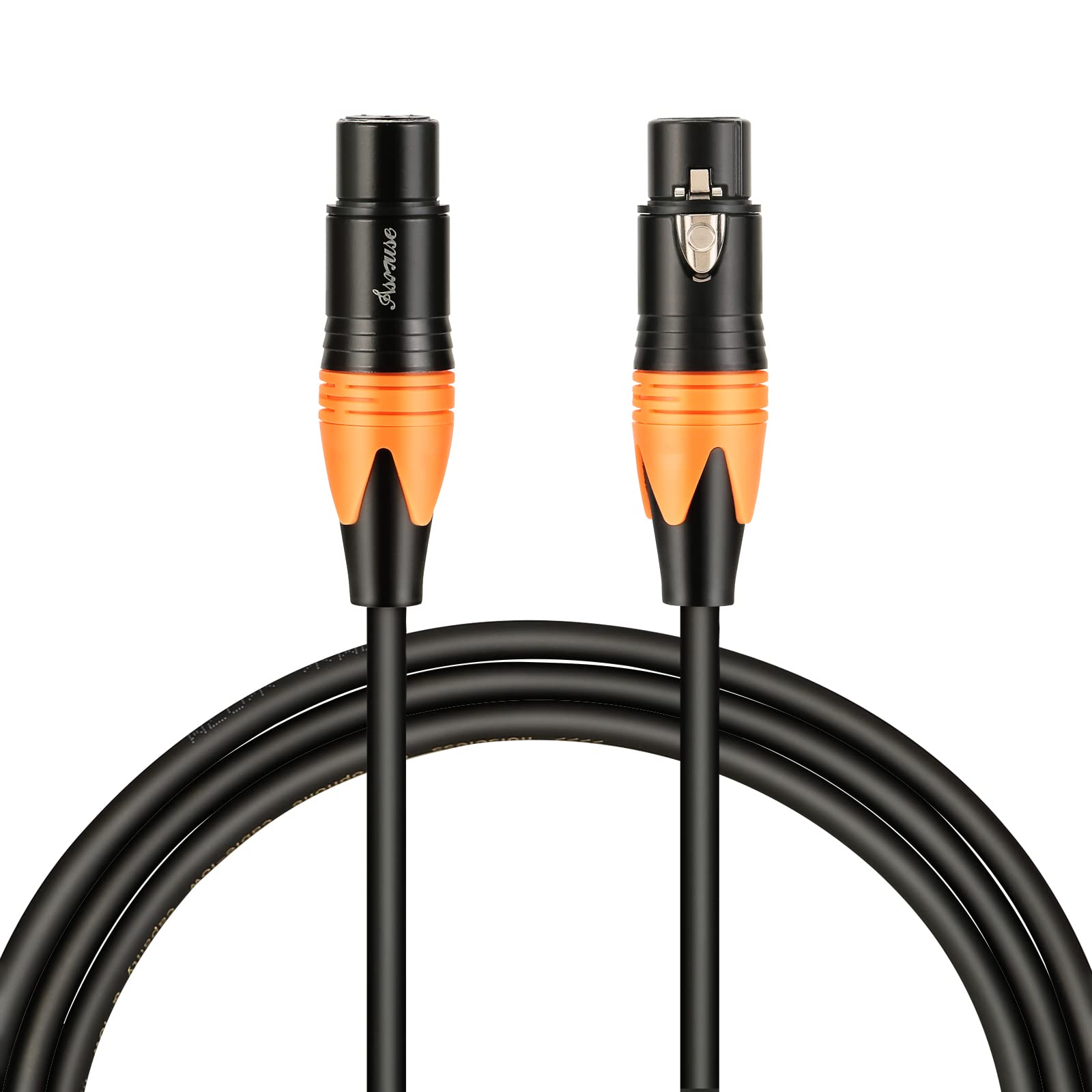 Asmuse 2Pack XLR Microphone Cable, Male to Female Balanced Microphone Cord, Durable & Flexible, Noise-Cancelling Mic Cables (3m/10ft, 2 Pack)