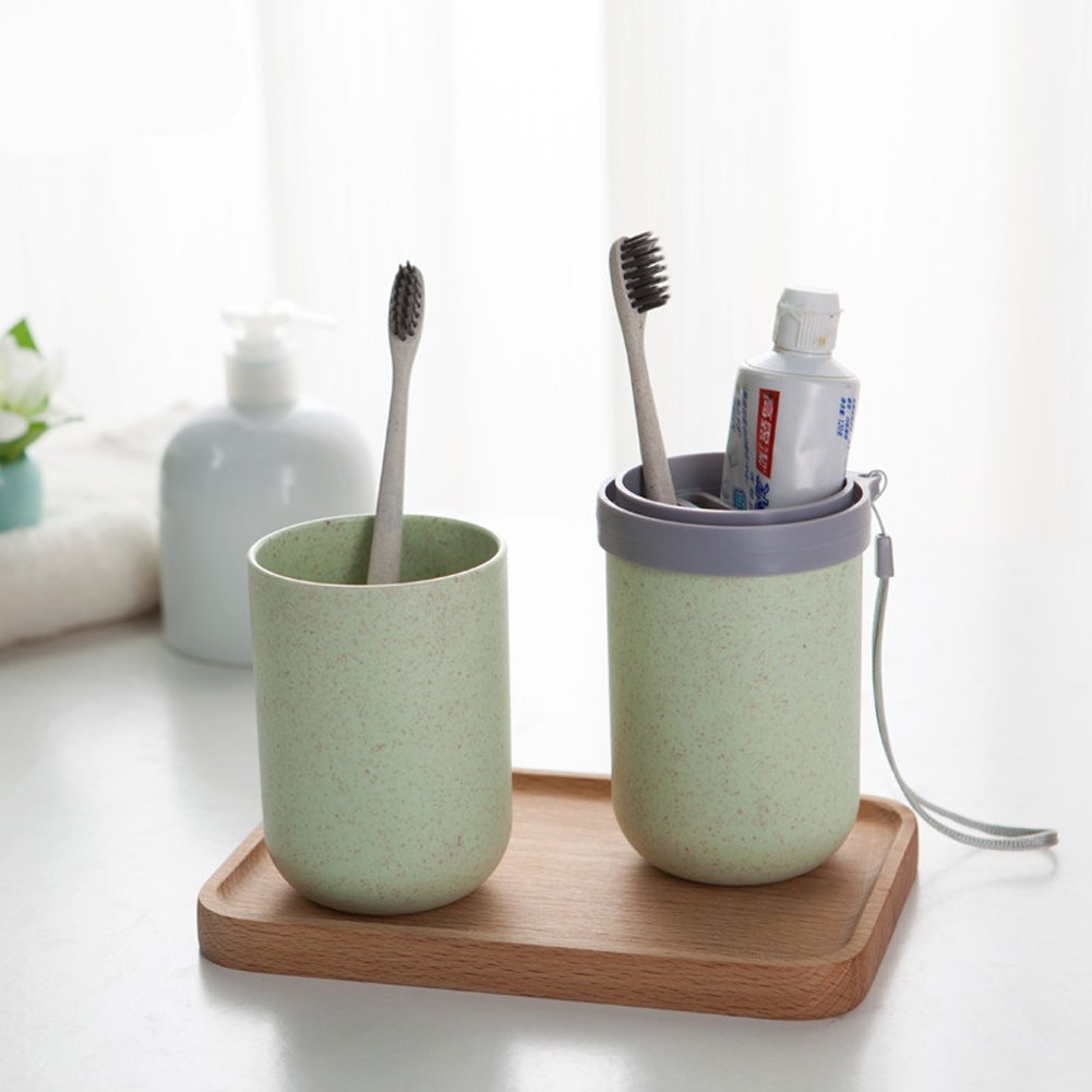 Travel Toothbrush Storage Box Portable Wash Cup Travel Wash Cup Case/Holder/Container Color Random