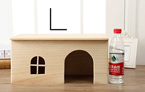 OMEM for Small Animals House Natural Life Tunnel System Such as Hamsters, Guinea Pigs, Golden Bears, Hedgehogs, Rabbits, Turtles, Easy to Clean (L)