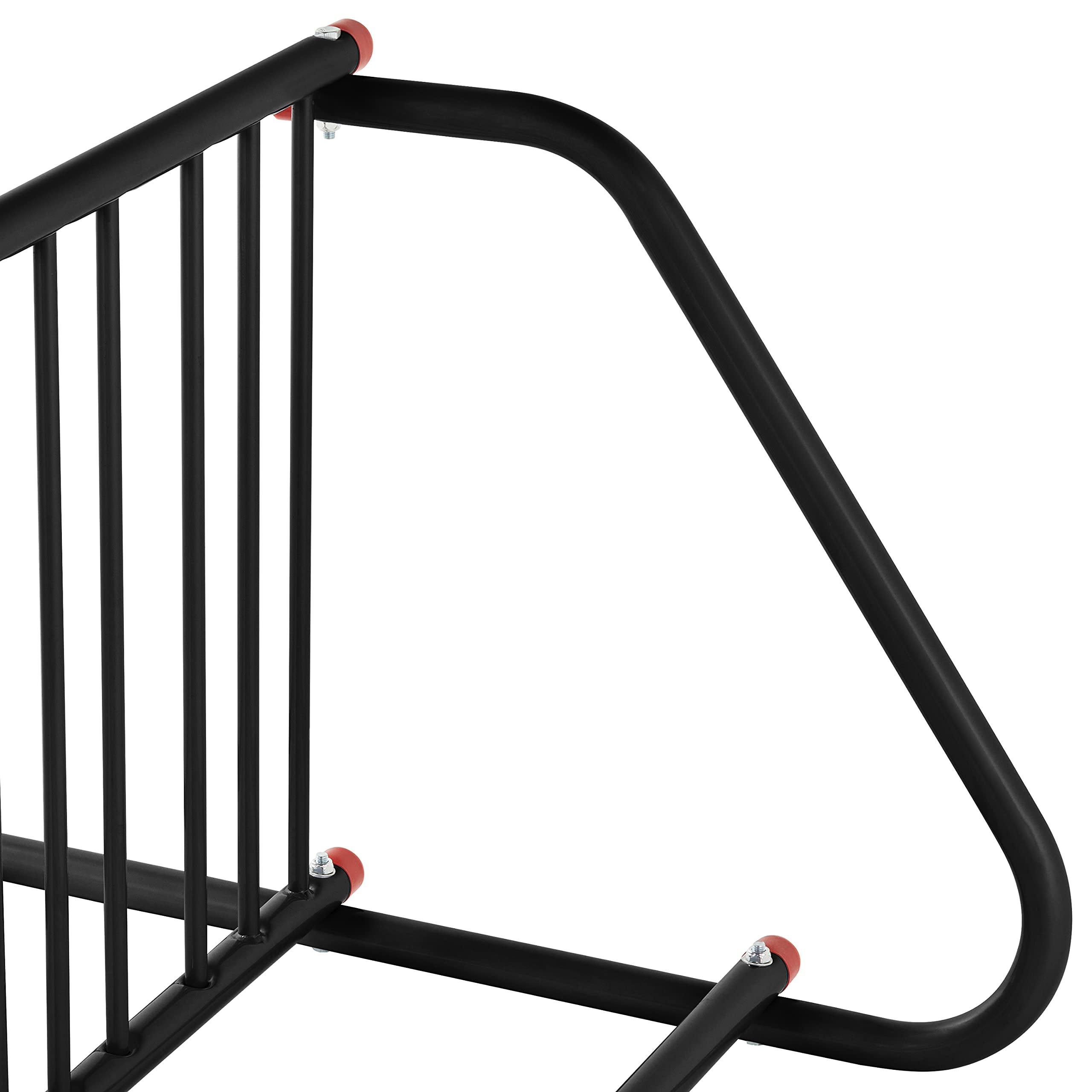 Retrospec Commercial Grid Bike Rack - Single & Double Sided - Bicycle Storage Stand for Garages, Stores, Schools & Universities Power Coated Steel - Black 10 Bike/Double Sided