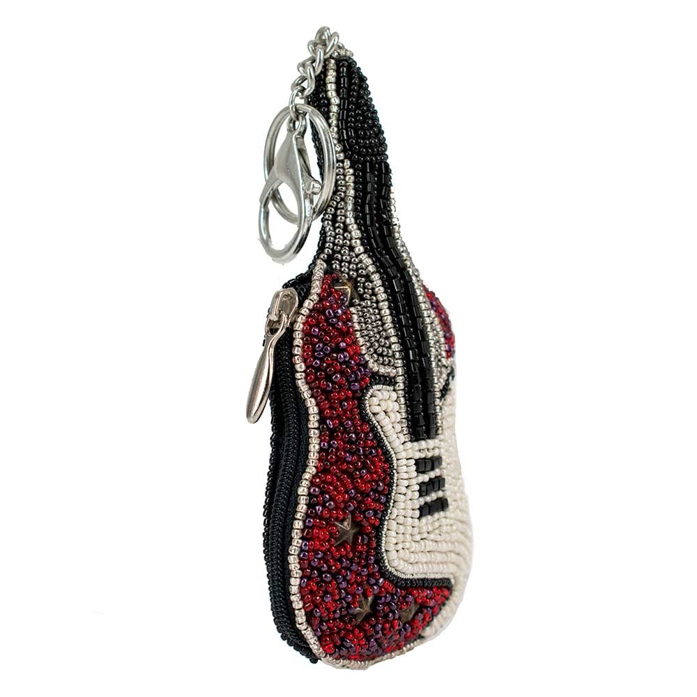 Mary Frances Guitar Girl Coin Purse/Key Fob, Multi