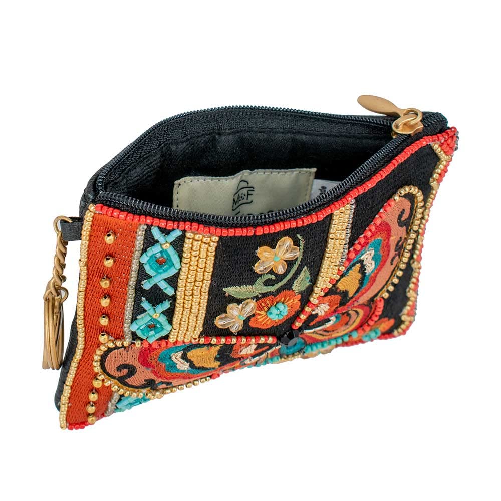 Mary Frances Womens Mary Frances Beaded Coin Purse-key Fobs (Journey) handbag, Multi, One Size US