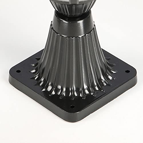 CZLZY Creative Modeling Aluminum Column Light European Style E27 Pillar Lamp Outdoor Post Light Fixtures Waterproof IP55 Glass Lampshade Villa Garden Landscape Light Lawn Lamp