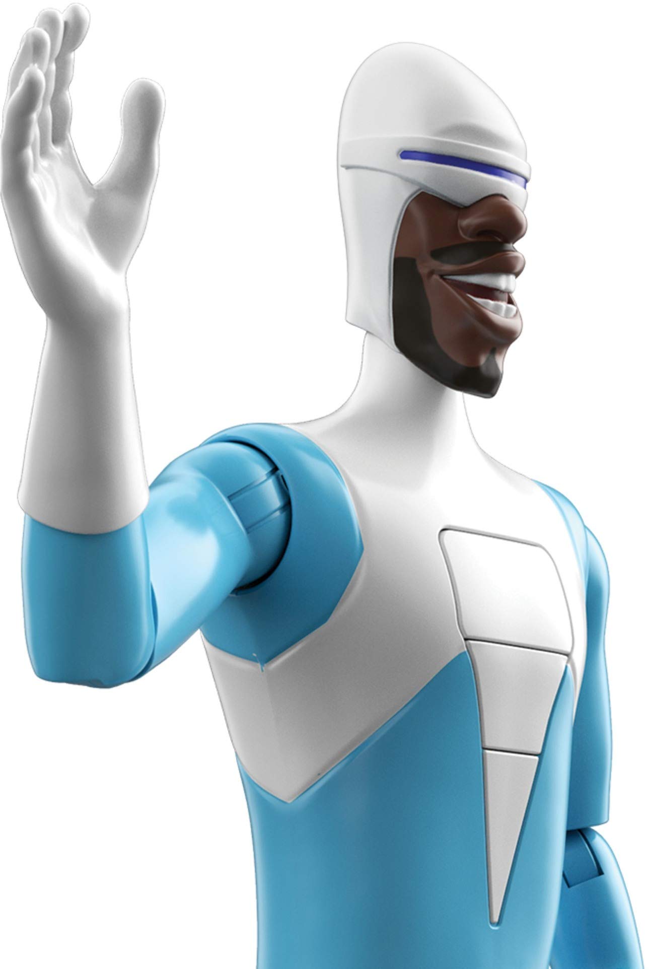 Mattel Pixar Interactables Frozone Talking Action Figure, 8-in Tall Highly Posable Movie Character Toy, Interacts with Other Figures, Kids Gift Ages 3 Years & Older
