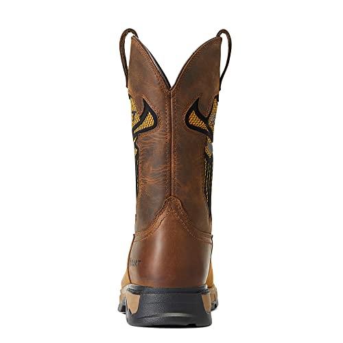 Ariat Mens Rebar Flex Western VentTEK Incognito Work Boot Dark Earth/Golden Wheat 11 Wide