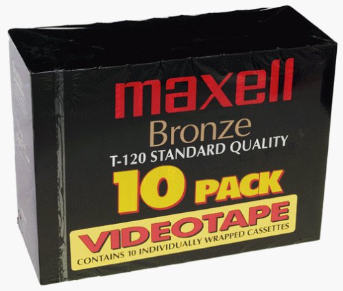 Maxell Bronze T-120 VHS (10-Pack)