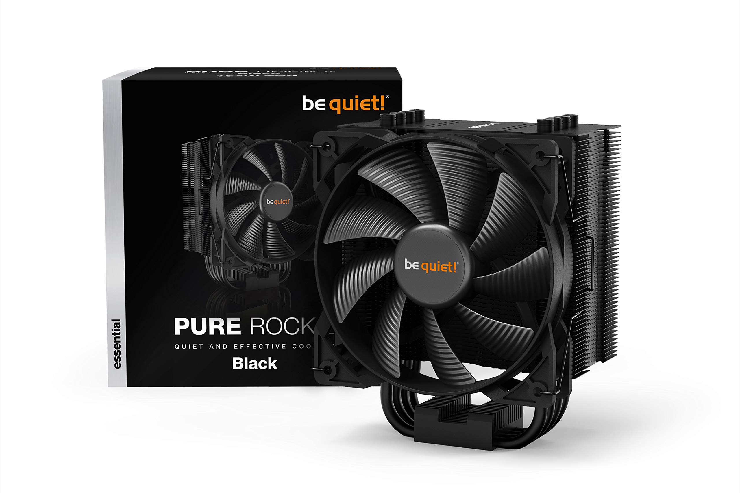 be quiet! Pure Rock 2 150W TDP CPU Cooler | Intel-1700 1200 2066 1150 1151 1155 2011-3 Square ILM | AMD-AM4 for Desktop | Black | BK007