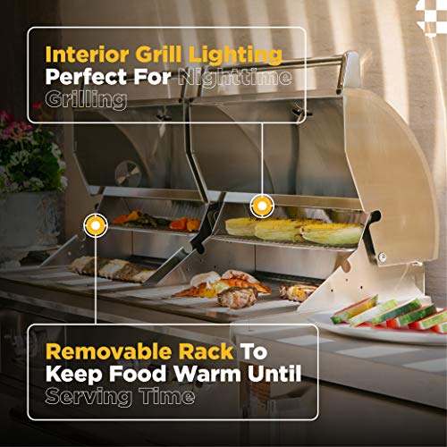 Coyote 50-Inch Built-in Natural Gas/Charcoal Dual Fuel Hybrid Grill - C1HY50NG