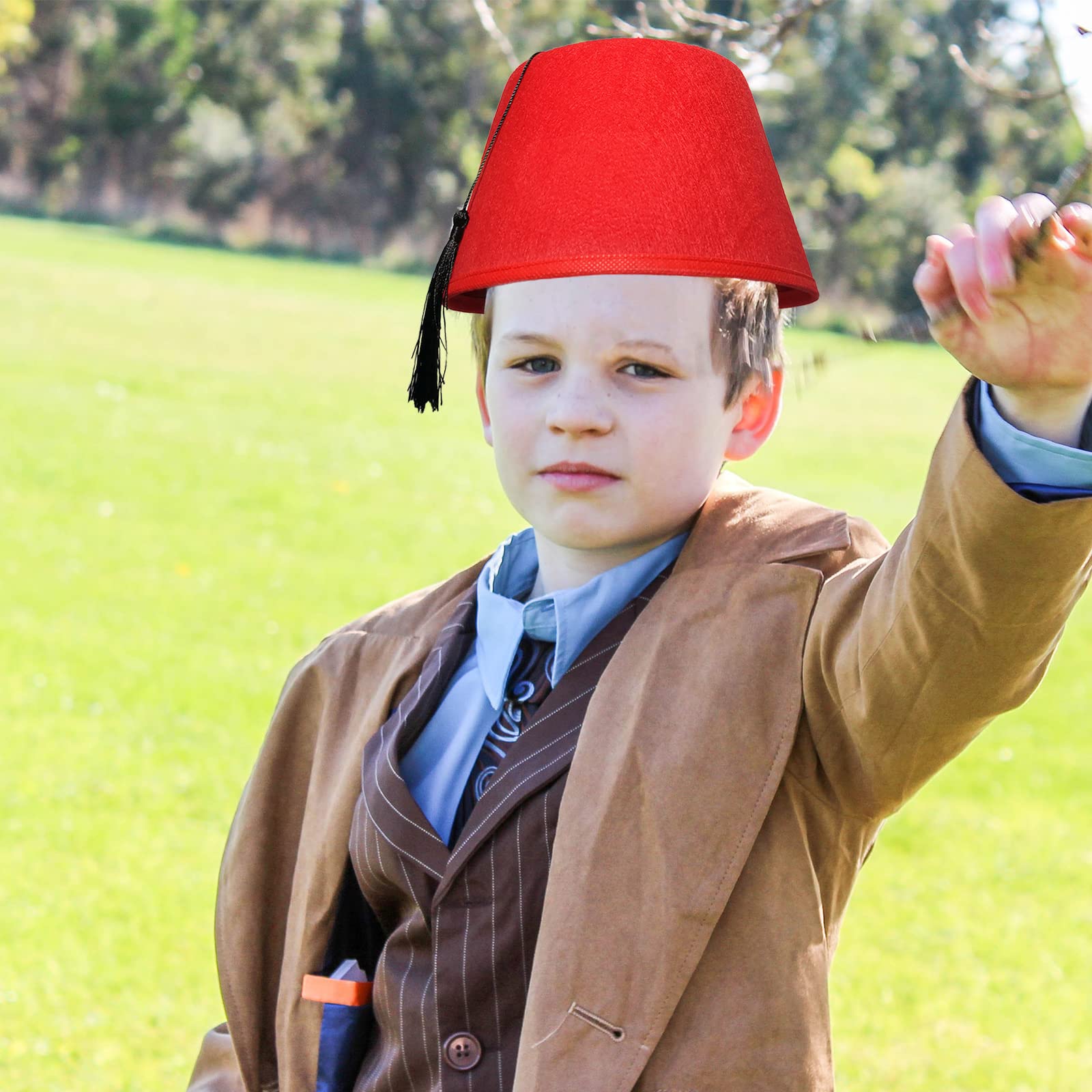 Red Fez Hat Arabic Hat Turkey Hat Arabian Moroccan Bellhop Hat Usher Hat Doctor Who Hat Costume Genie Hat Wizard Hat