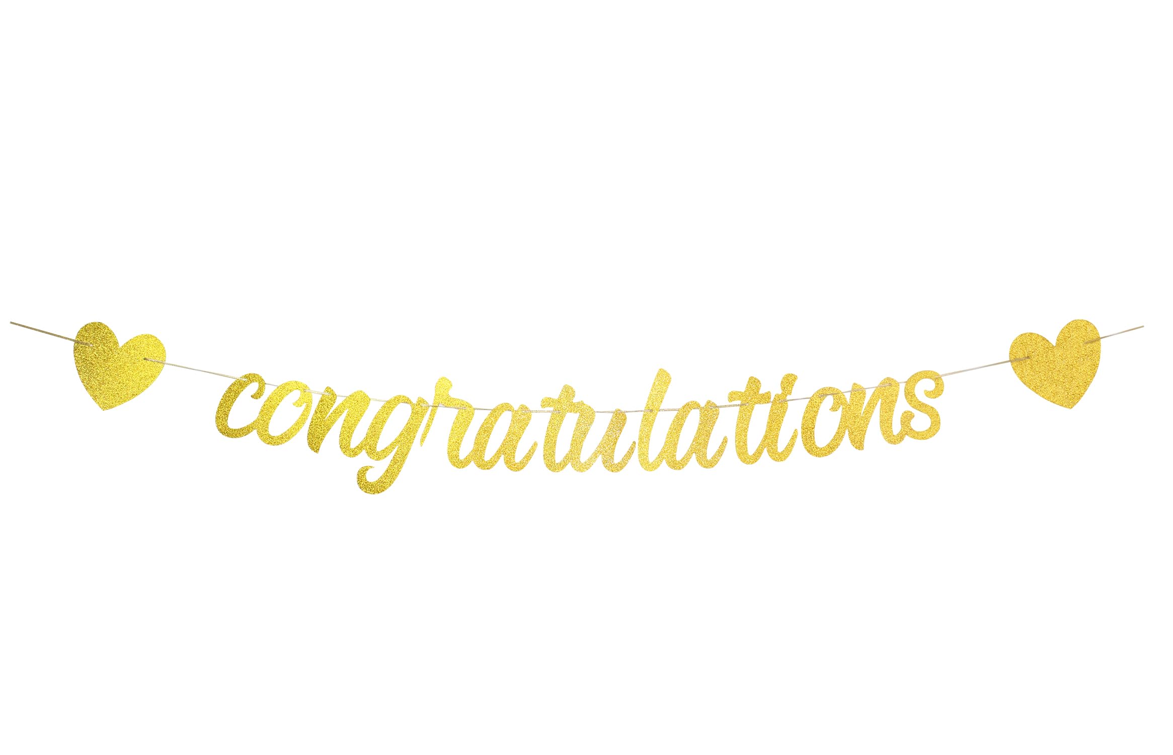 Congratulations Banner Gold Glitter Congratulations Graduation Banner Congratulations Banner Graduation 2024 Congratulations Graduation Party Decorations for College Graduation Party Decorations